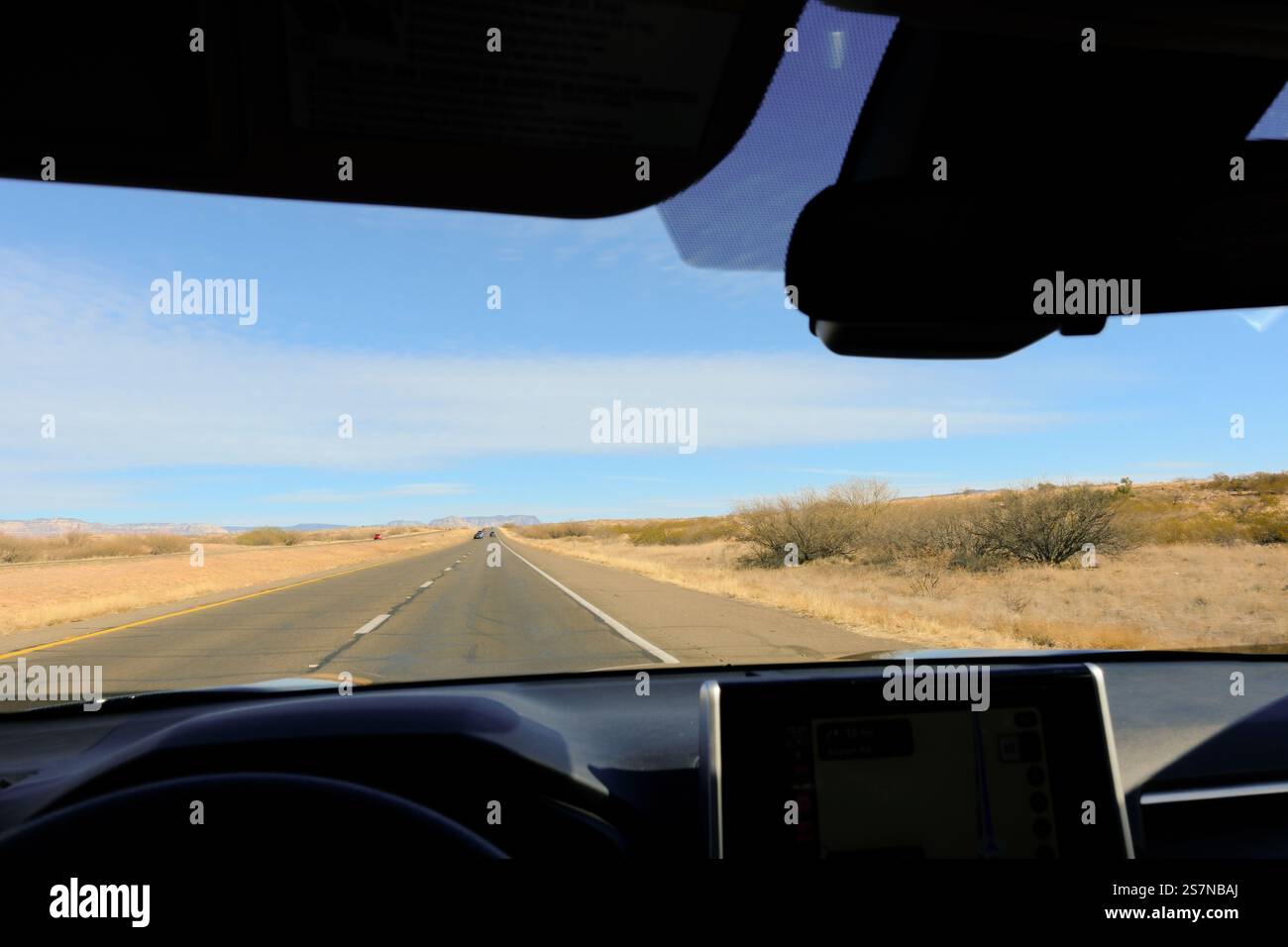 Arizona, USA - 19 Jan 2025 -Driving on an American Road Trip and ...