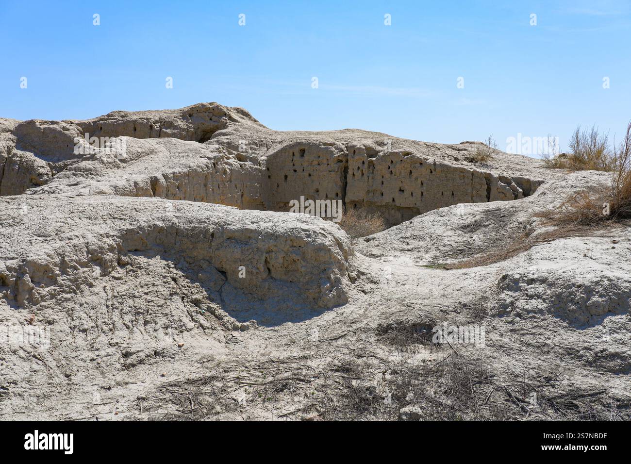 Ruins of the ancient Sogdian capital of Varakhsha, founded in the 1st ...