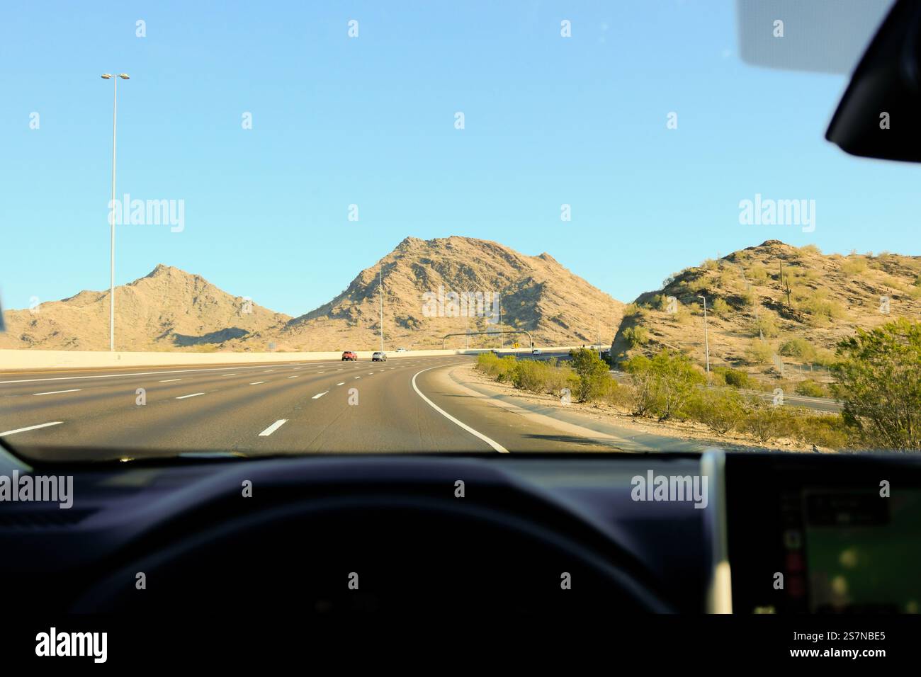 Arizona, USA - 19 Jan 2025 -Driving on an American Road Trip and ...