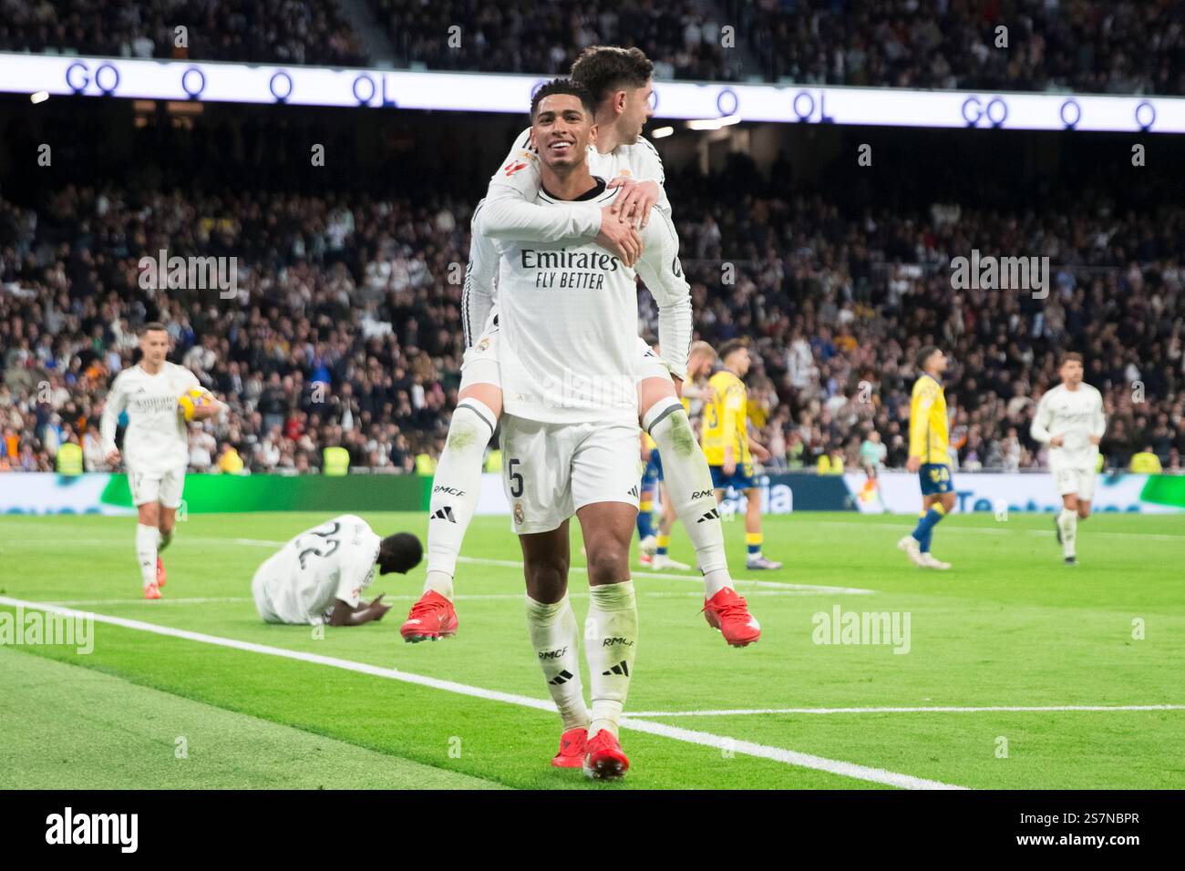 MADRID, SPAIN - January 19: Jude Bellingham of Real Madrid and Federico ...