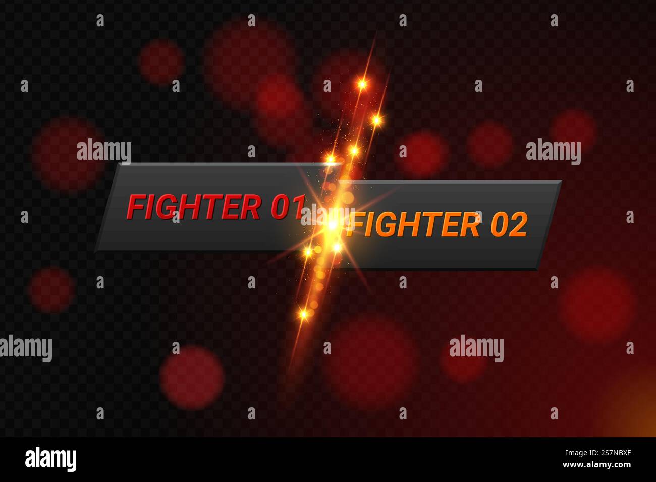 Versus label with lightning effect Stock Vector Image & Art - Alamy