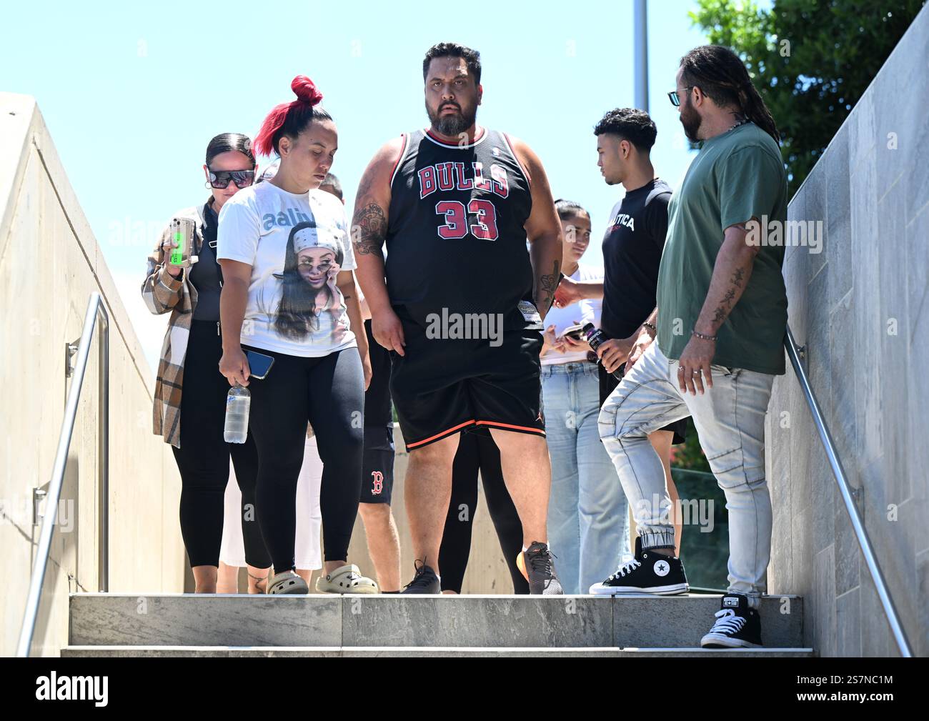 Family and supporters of Destiny Otton-Rakuraku who was set on fire in ...
