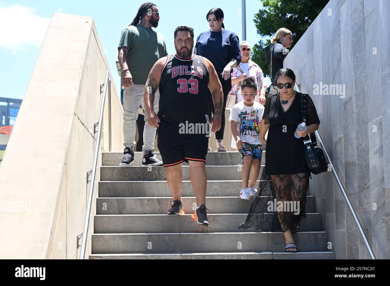 Brisbane, Australia. 20th Jan, 2025. Family and supporters of Destiny ...