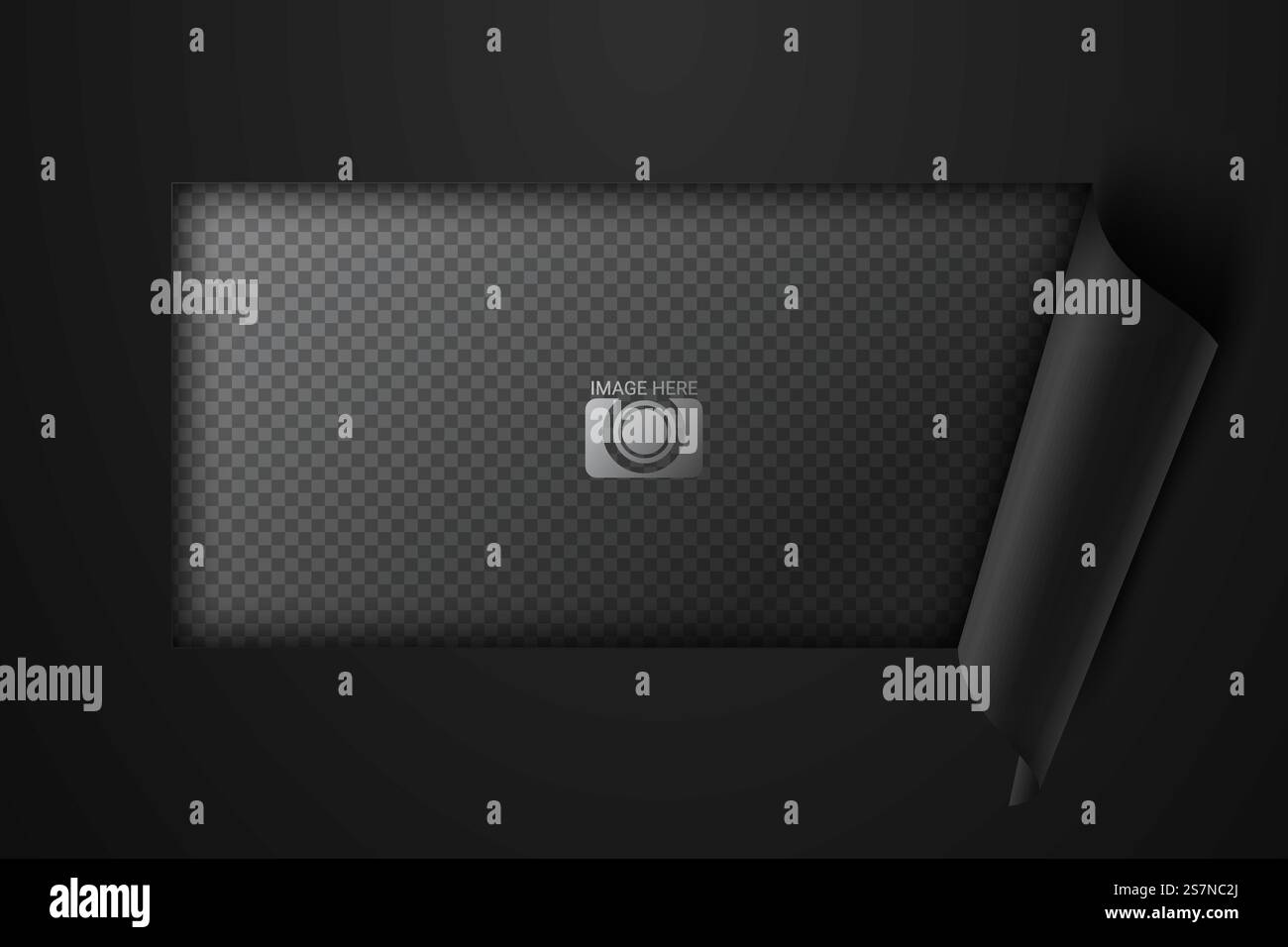 Page curl with shadow on transparent background Stock Vector Image ...