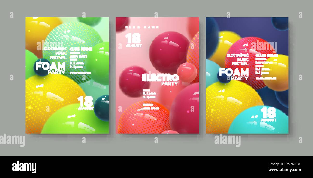 Modern club party invitation template Stock Vector Image & Art - Alamy