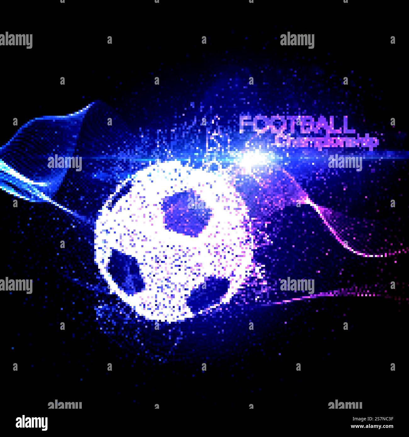 Wave particles background illuminated digital hi-res stock photography ...