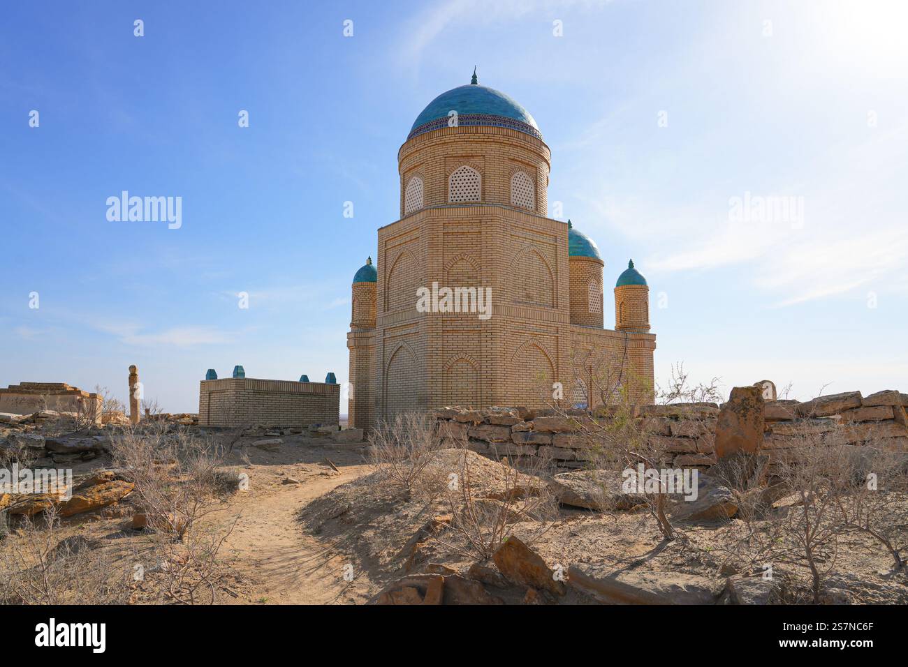 Dawit Ata (Davit Asaw) mausoleum in the necropolis of Dzhana-Birlik ...