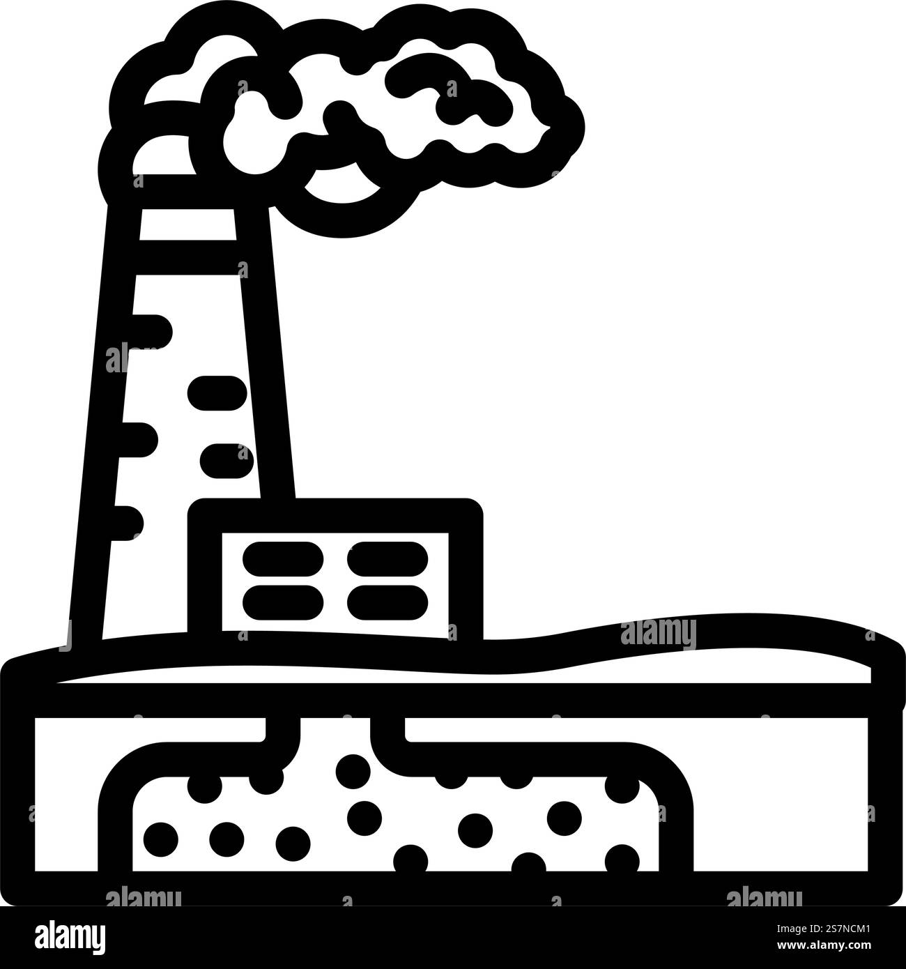carbon capture environmental line icon vector. carbon capture ...