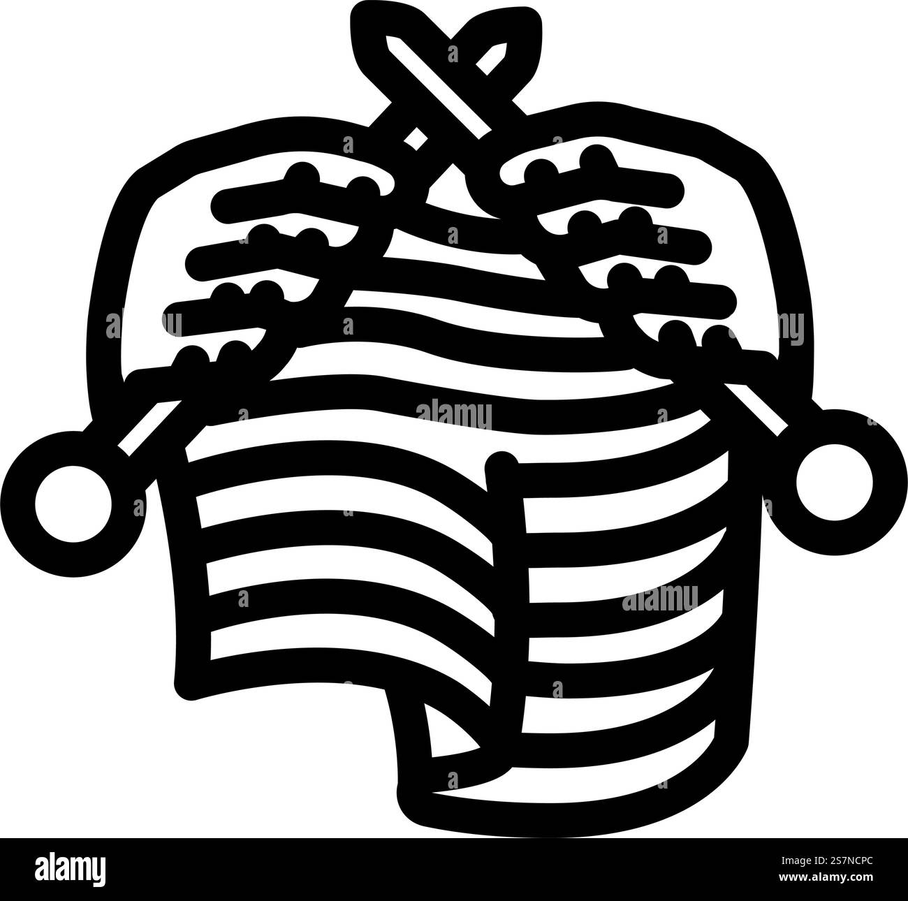 knitting hands knitting wool line icon vector. knitting hands knitting ...