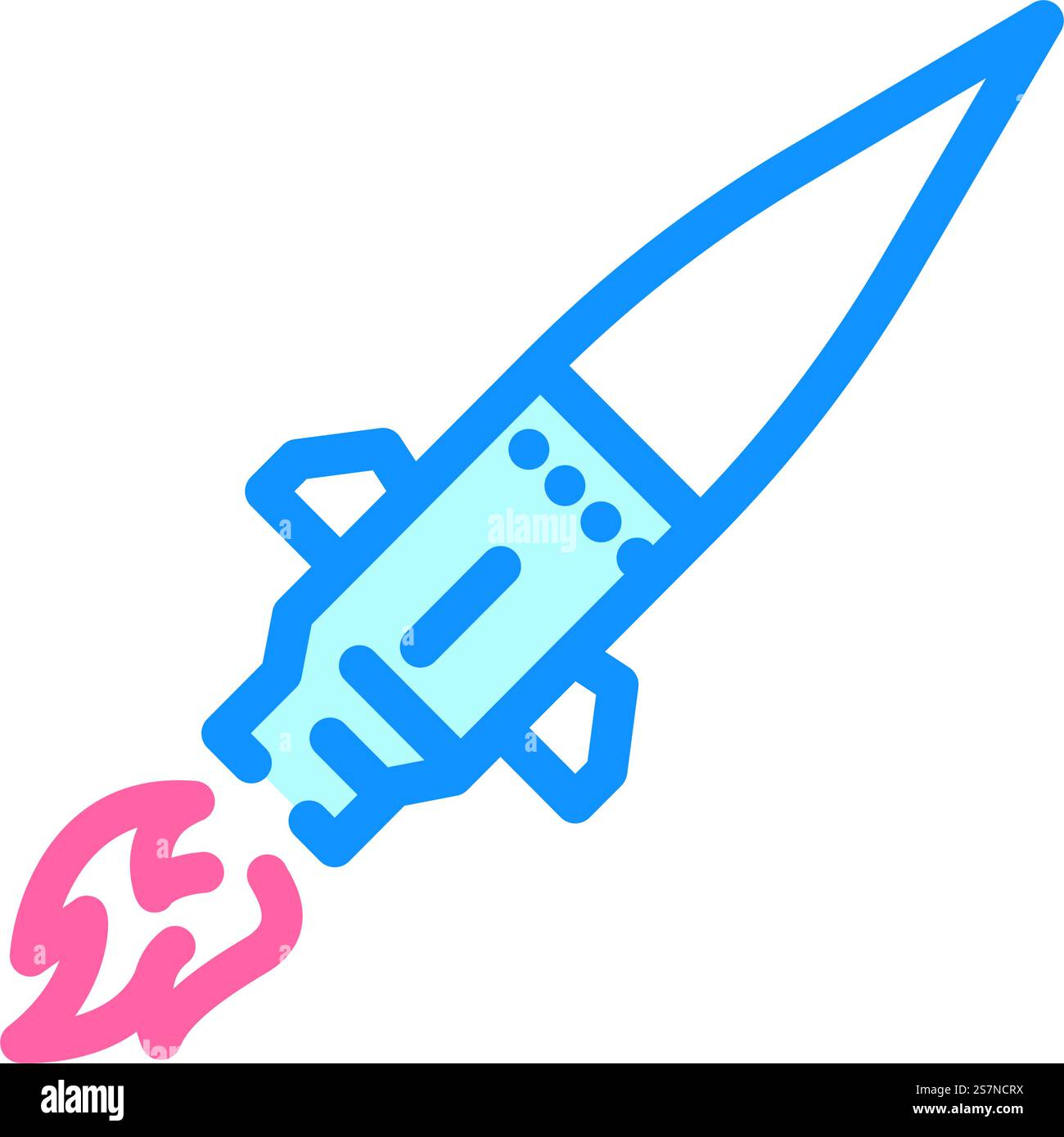 hypersonic missiles future technology color icon vector. hypersonic ...