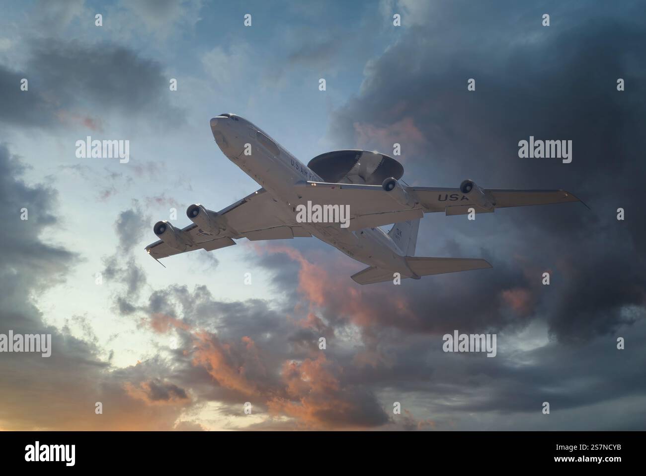 American Fighter Jet Flying Through Dramatic Clouds Stock Photo - Alamy