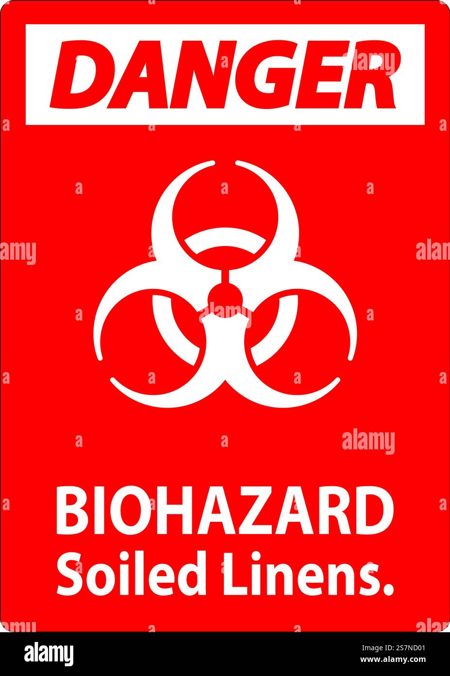 Biohazard Danger Label Biohazard Soiled Linens Stock Vector Image & Art ...