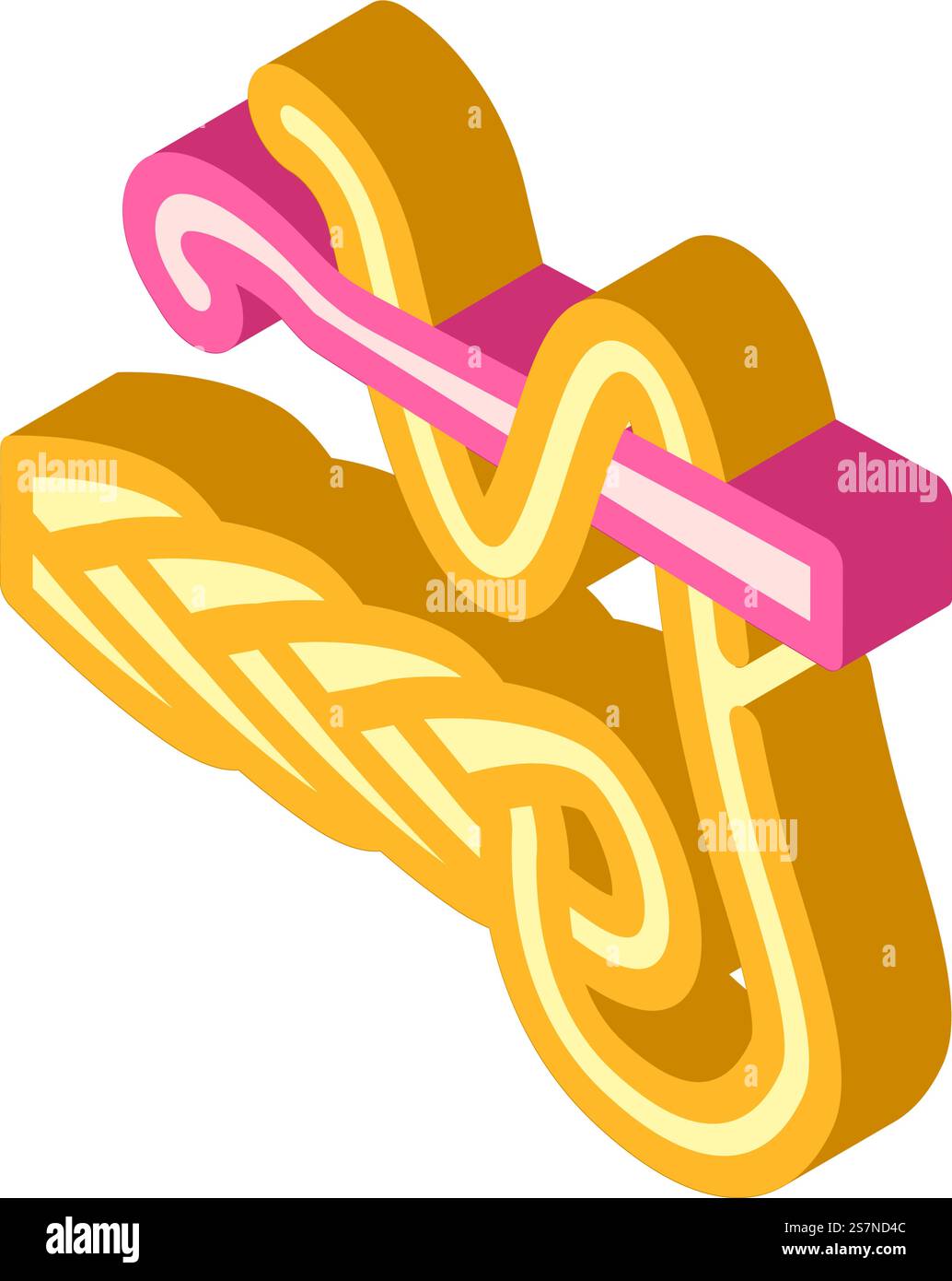 crochet knitting wool isometric icon vector. crochet knitting wool sign ...