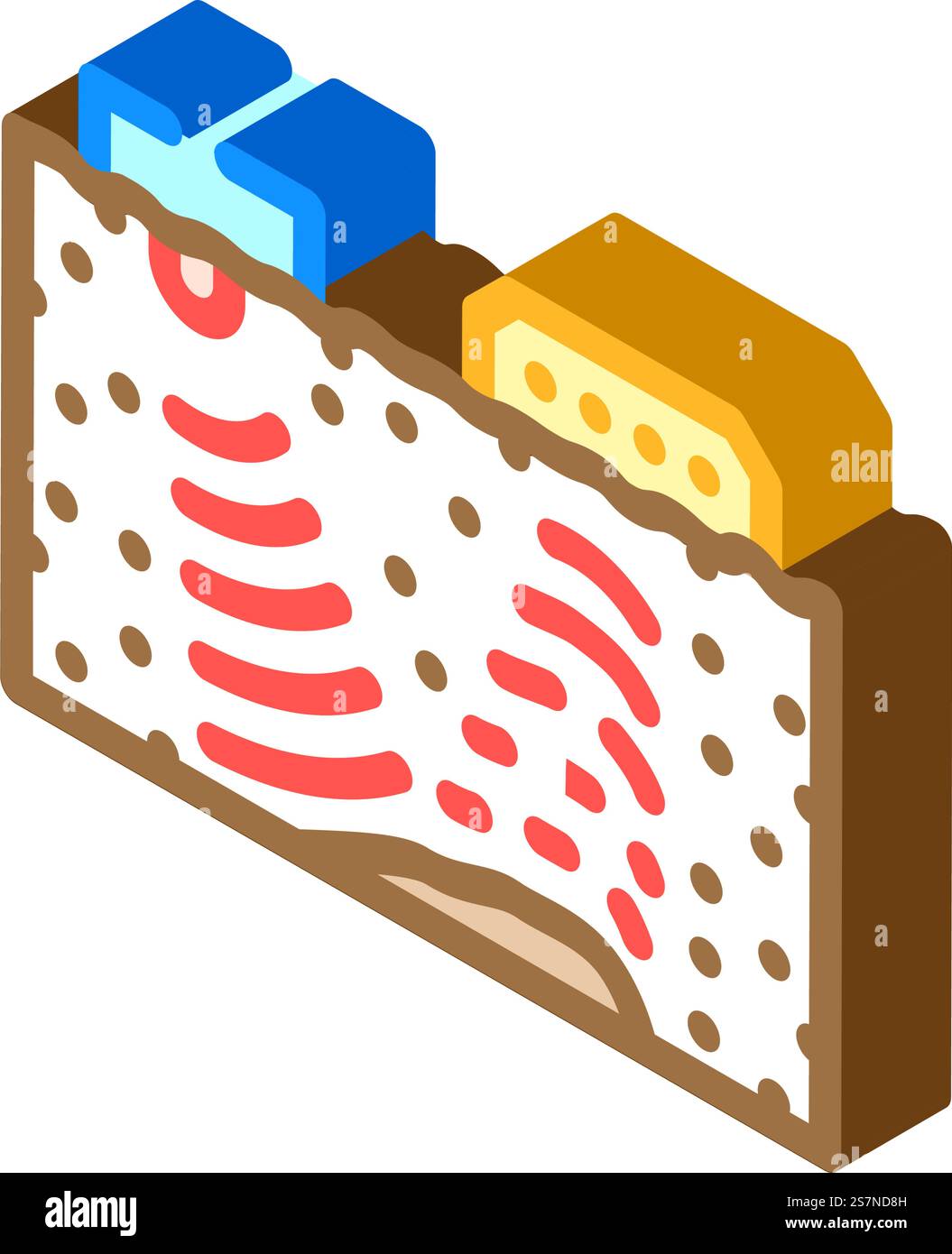 seismic surveying petroleum engineer isometric icon vector. seismic ...