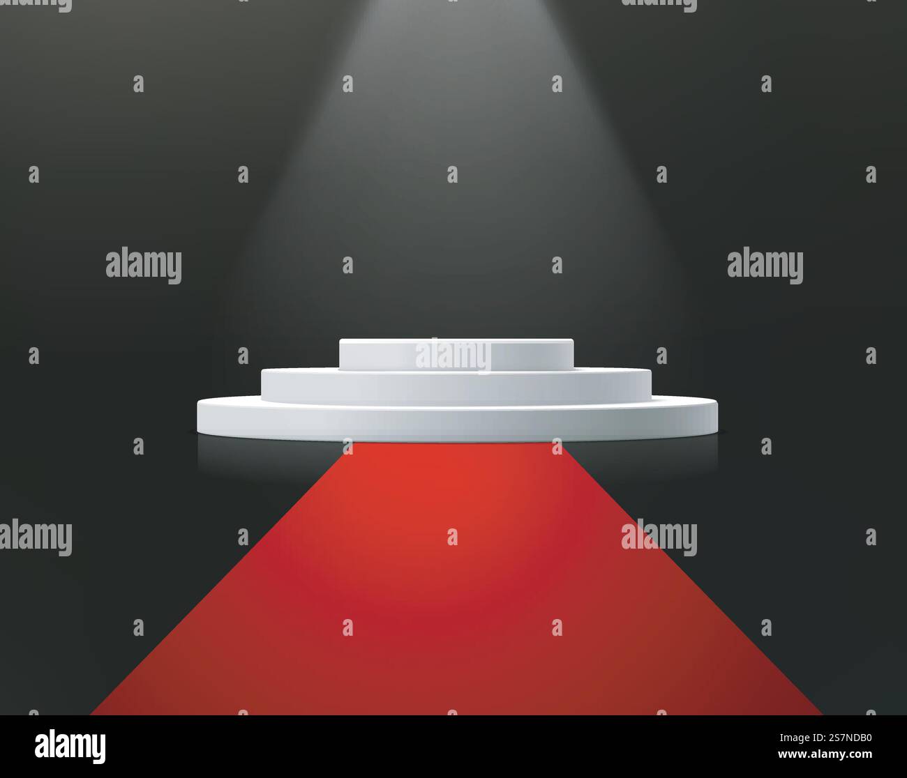 Awards ceremony stage with red carpet. Awards ceremony stage with red ...