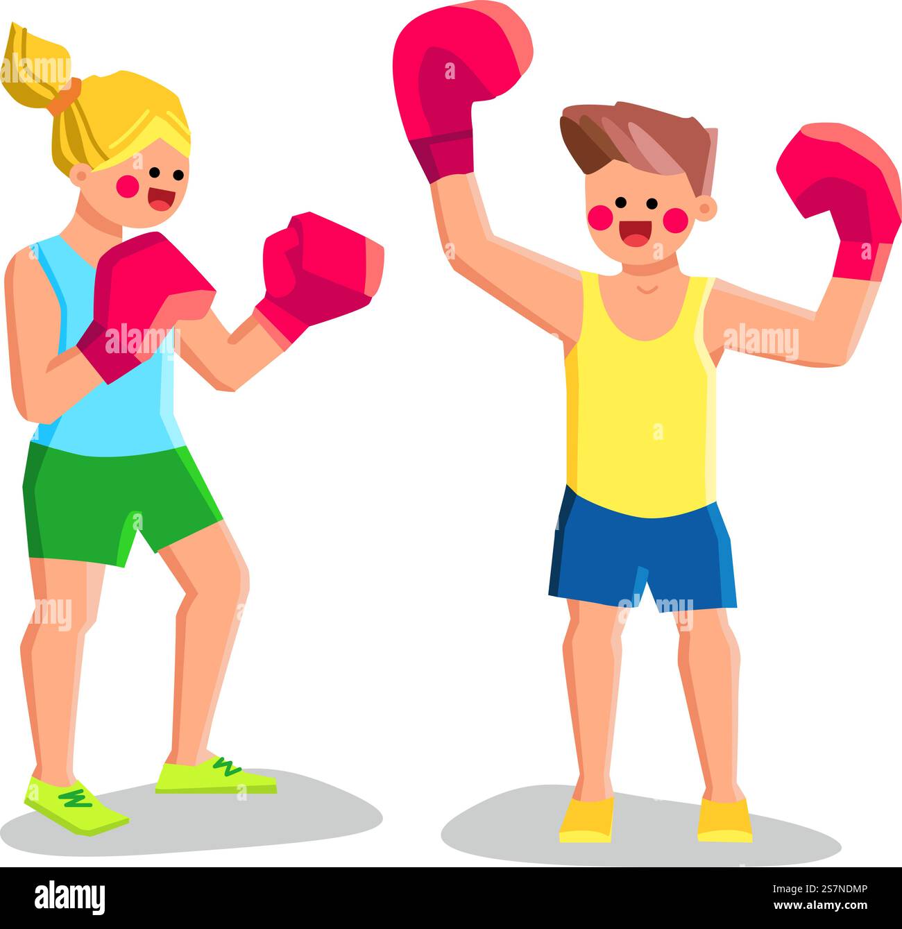 sport boxing kid vector. child boxer, fighter training, boy young sport ...