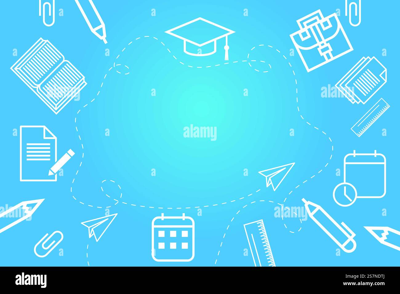 Back to school background vector flat design Stock Vector Image & Art ...