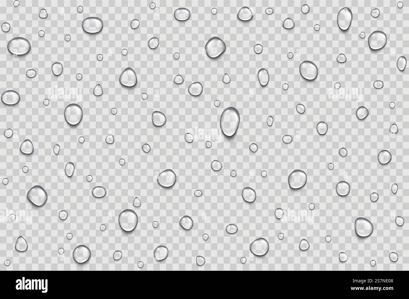 Realistic water rain drops vector. ?lean transparent drops on a ...