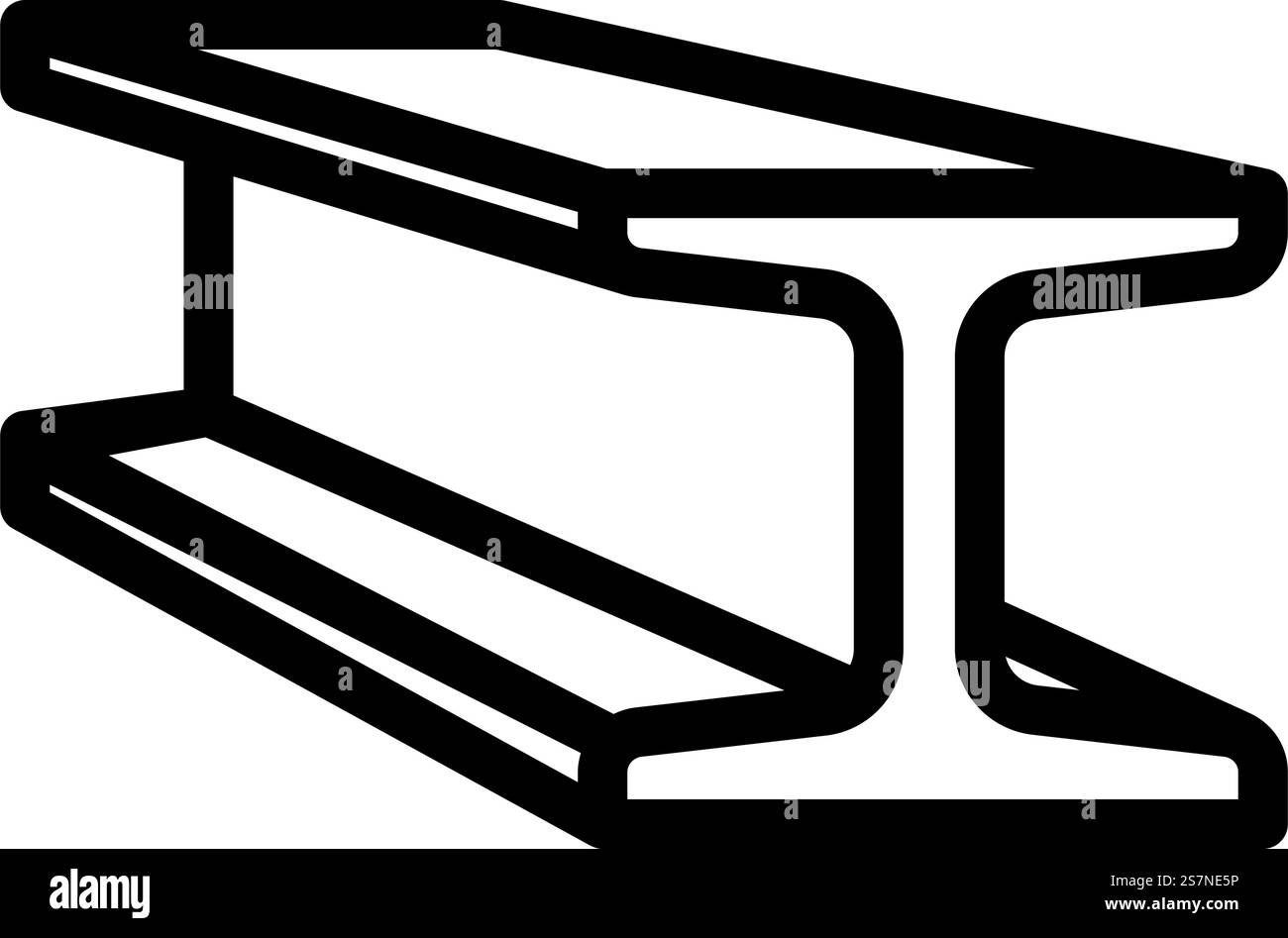 steel girders civil engineer line icon vector. steel girders civil ...