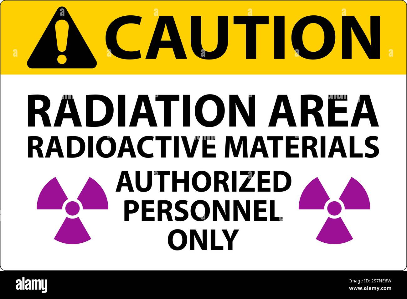 Radiation Caution Sign Caution Radiation Area, Radioactive Materials ...