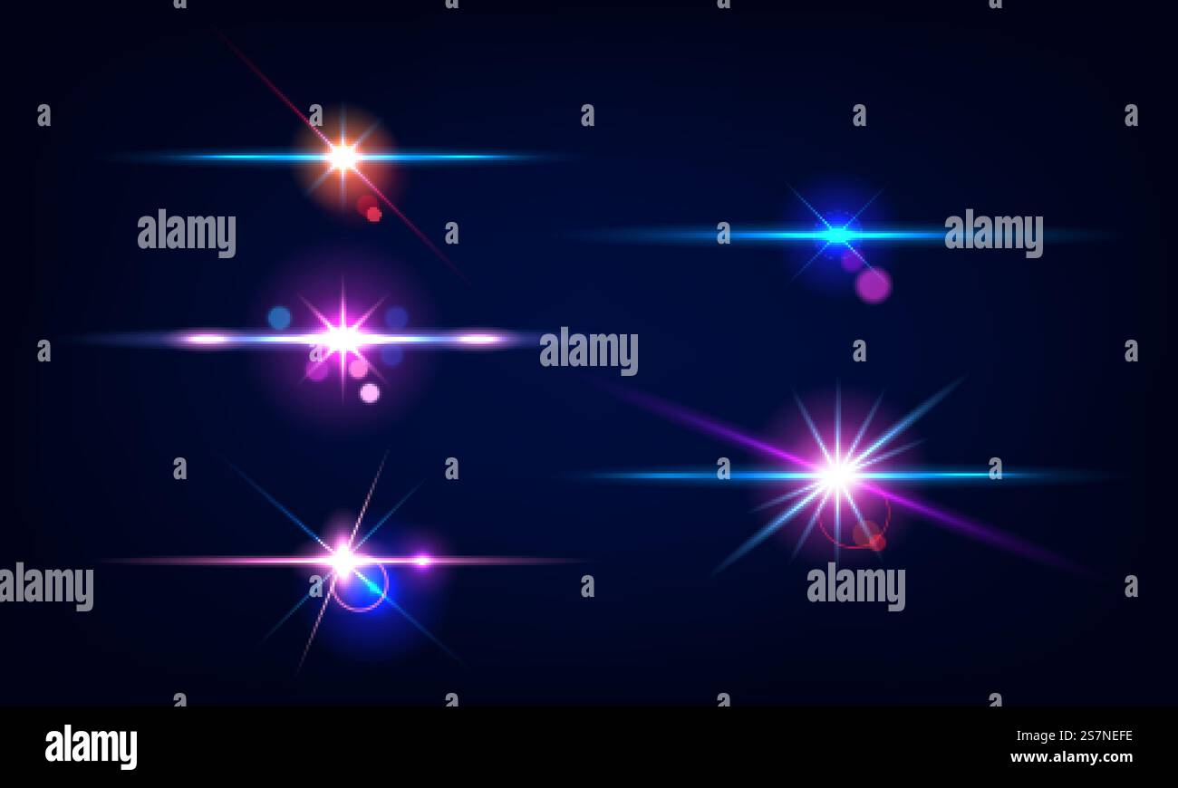 Beautiful bright lens flares hi-res stock photography and images - Alamy