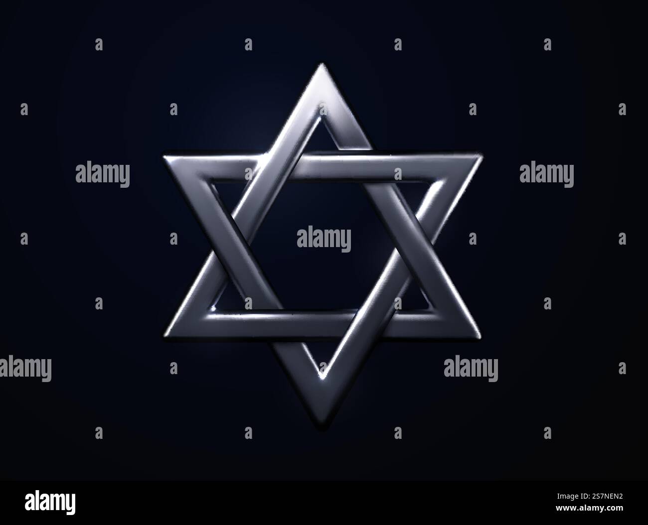Star of David silver sign Stock Vector Image & Art - Alamy
