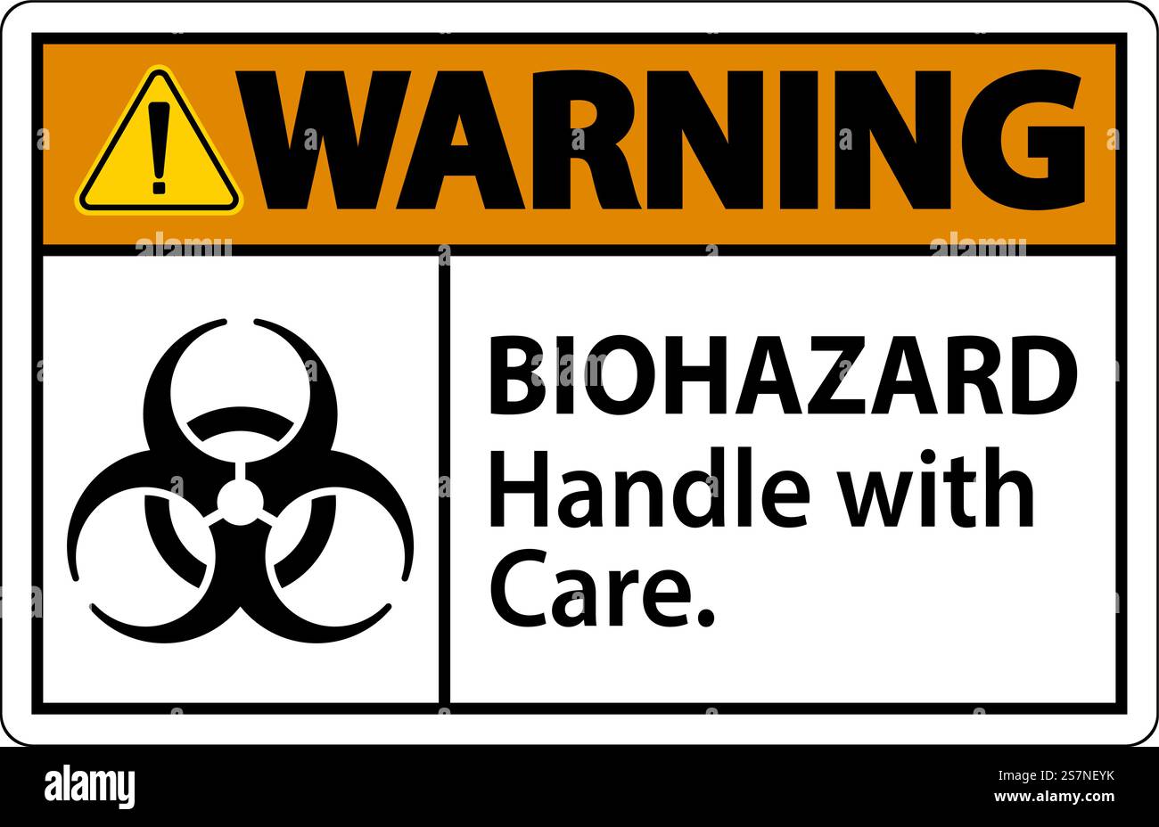 Biohazard Warning Label Biohazard, Handle With Care Stock Vector Image ...