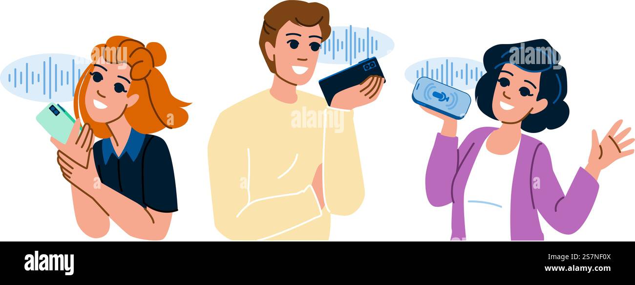 chat voice message vector. smartphone communication, internet audio ...