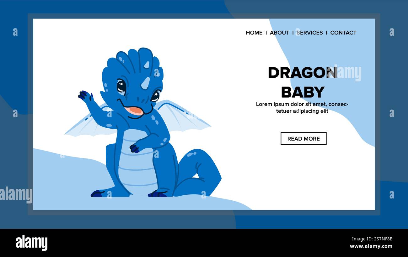 animal dragon baby vector. monster creature, art lizard, imagination ...