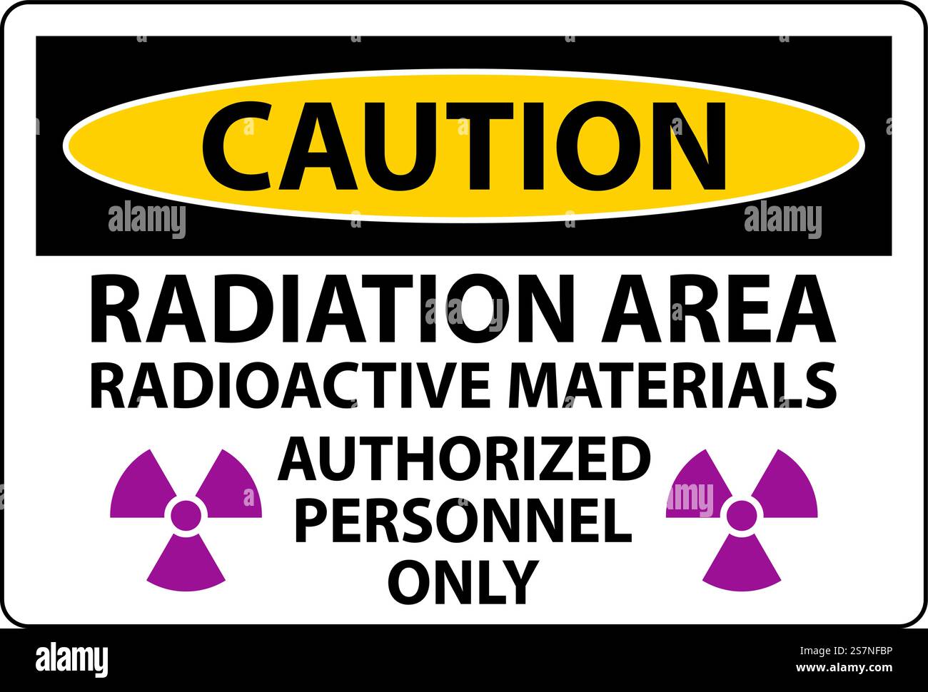 Radiation Caution Sign Caution Radiation Area, Radioactive Materials ...