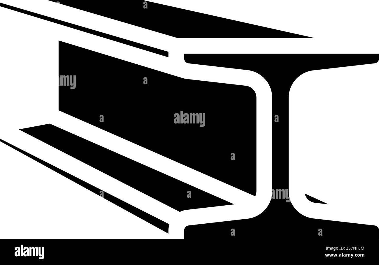 steel girders civil engineer glyph icon vector. steel girders civil ...