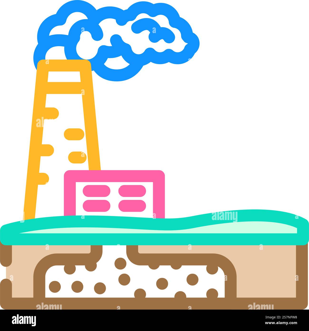 Carbon capture environmental icon Stock Vector Images - Alamy