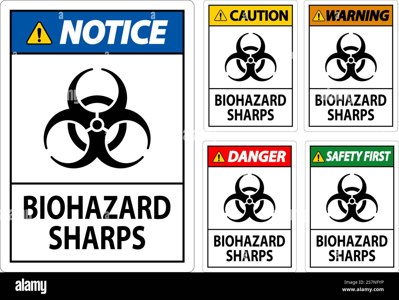Biohazard Label, Biohazard Sharps Stock Vector Image & Art - Alamy