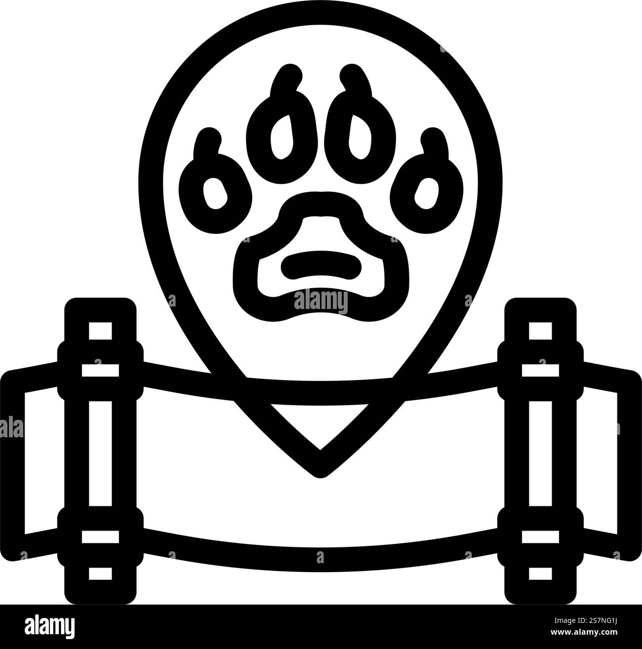 wildlife habitat restoration line icon vector. wildlife habitat ...