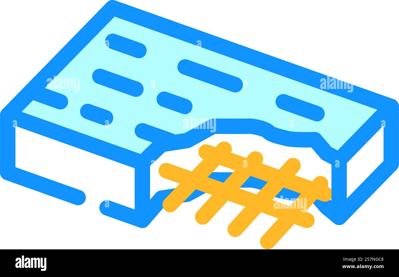 concrete slab civil engineer color icon vector. concrete slab civil ...