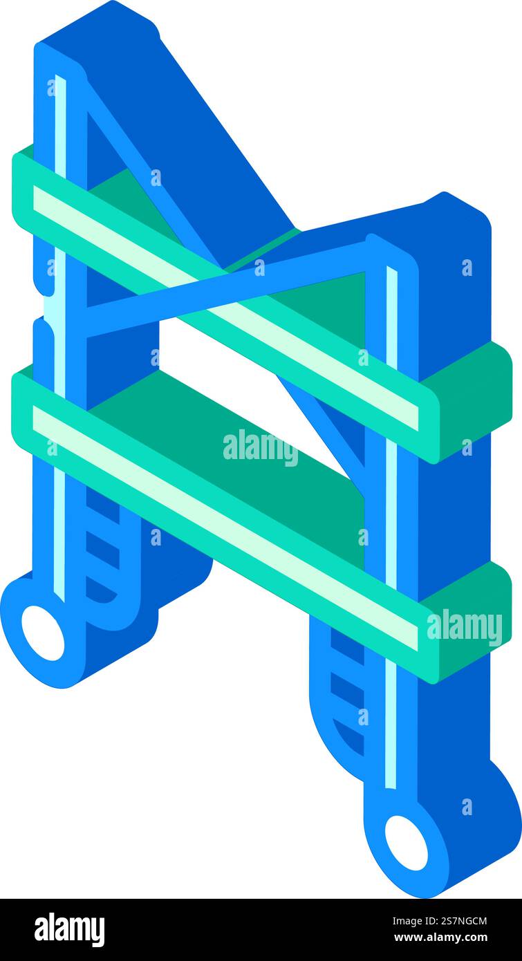 scaffolding civil engineer isometric icon vector. scaffolding civil ...