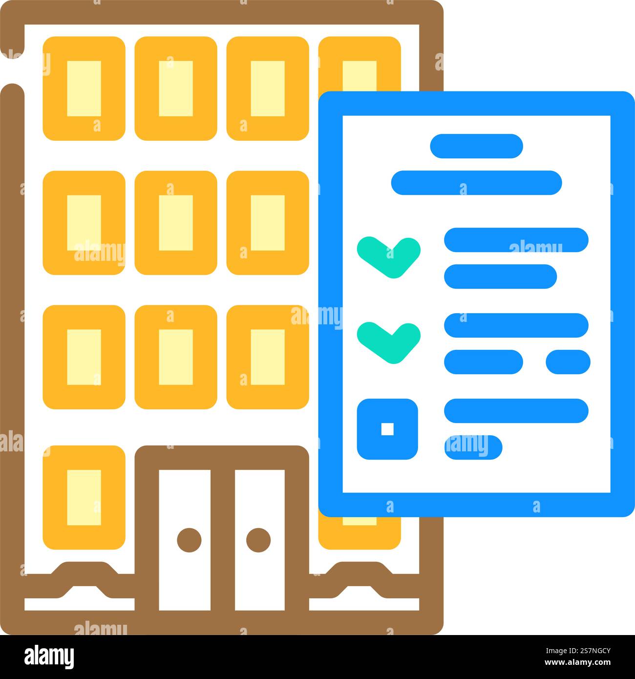 Male worker inspection survey Stock Vector Images - Alamy