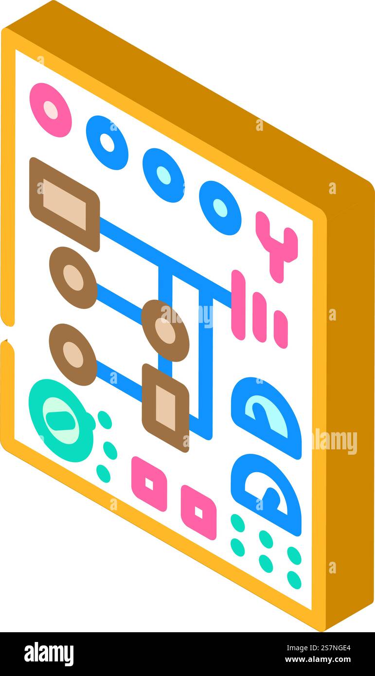 control panel tool work isometric icon vector. control panel tool work ...