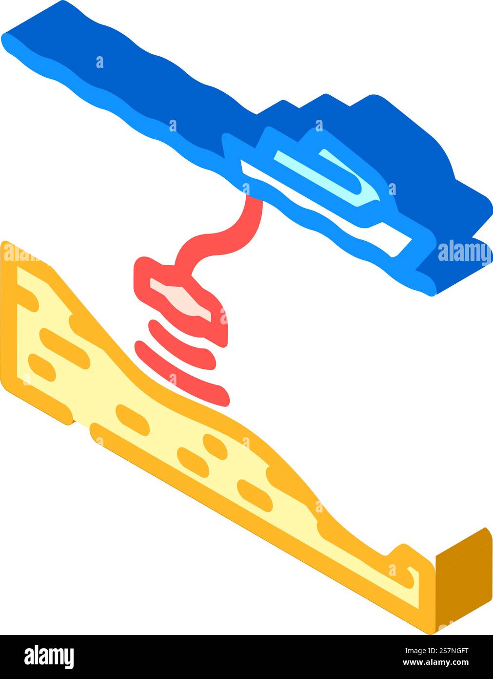 seabed survey petroleum engineer isometric icon vector. seabed survey ...