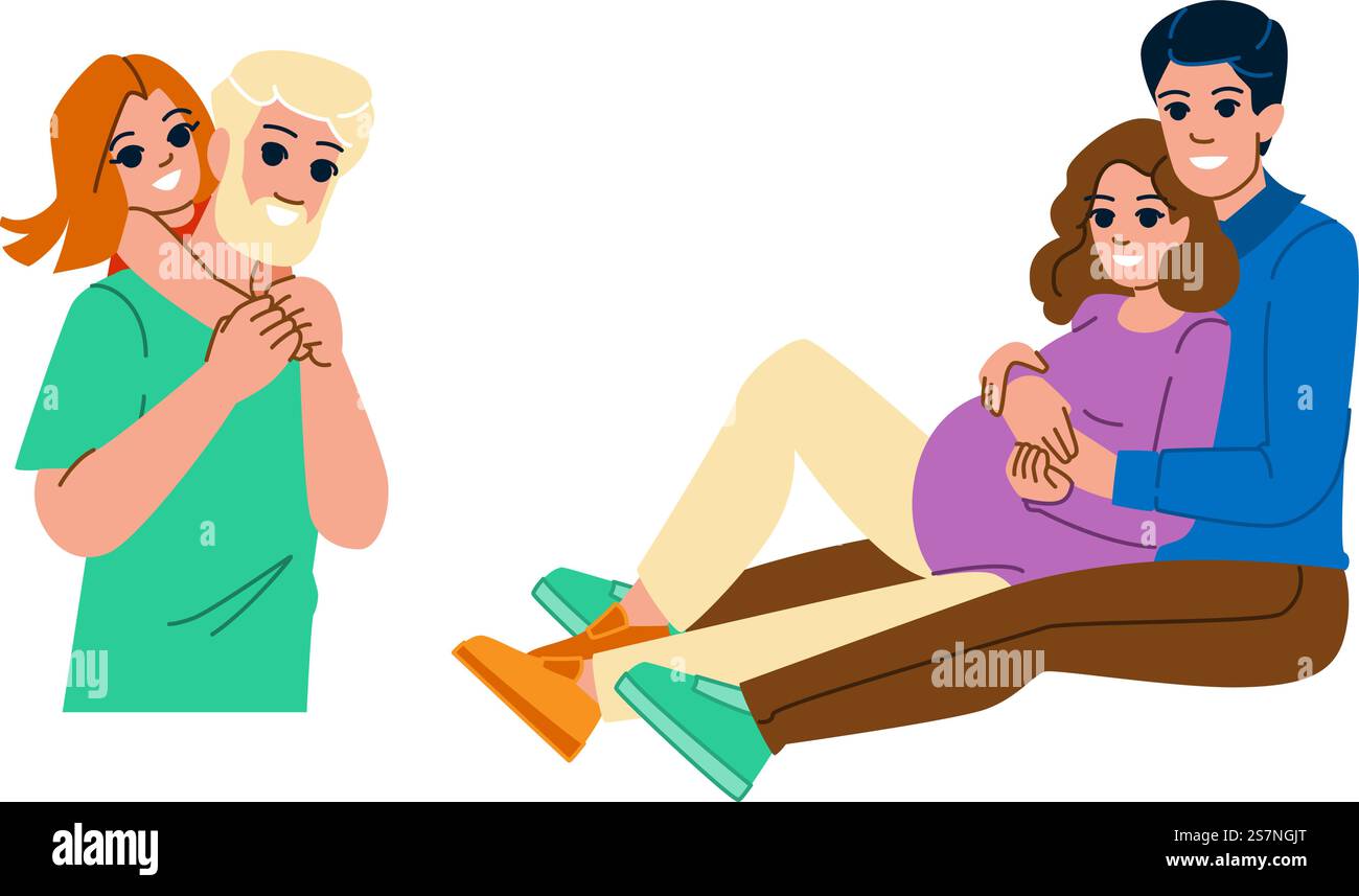 together parenting classes vector. school education, mother family ...