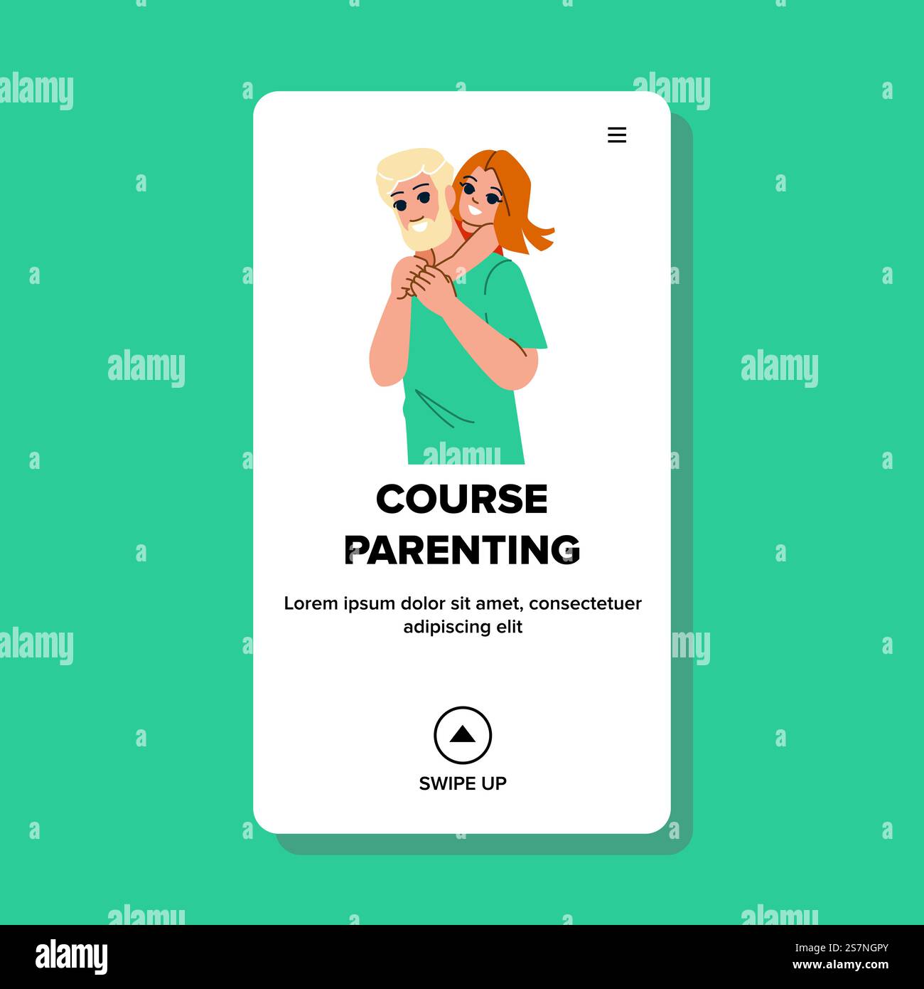 lesson course parenting vector. parent child, class boy, together learning lesson course ...