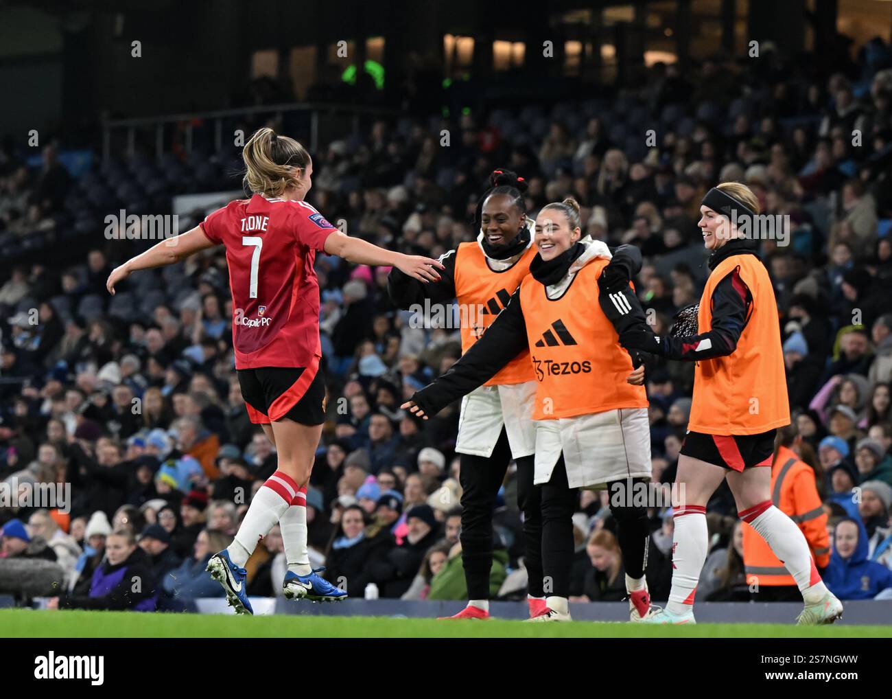 Manchester, UK. 19th Jan, 2025. Ella Toone of Manchester United Women ...