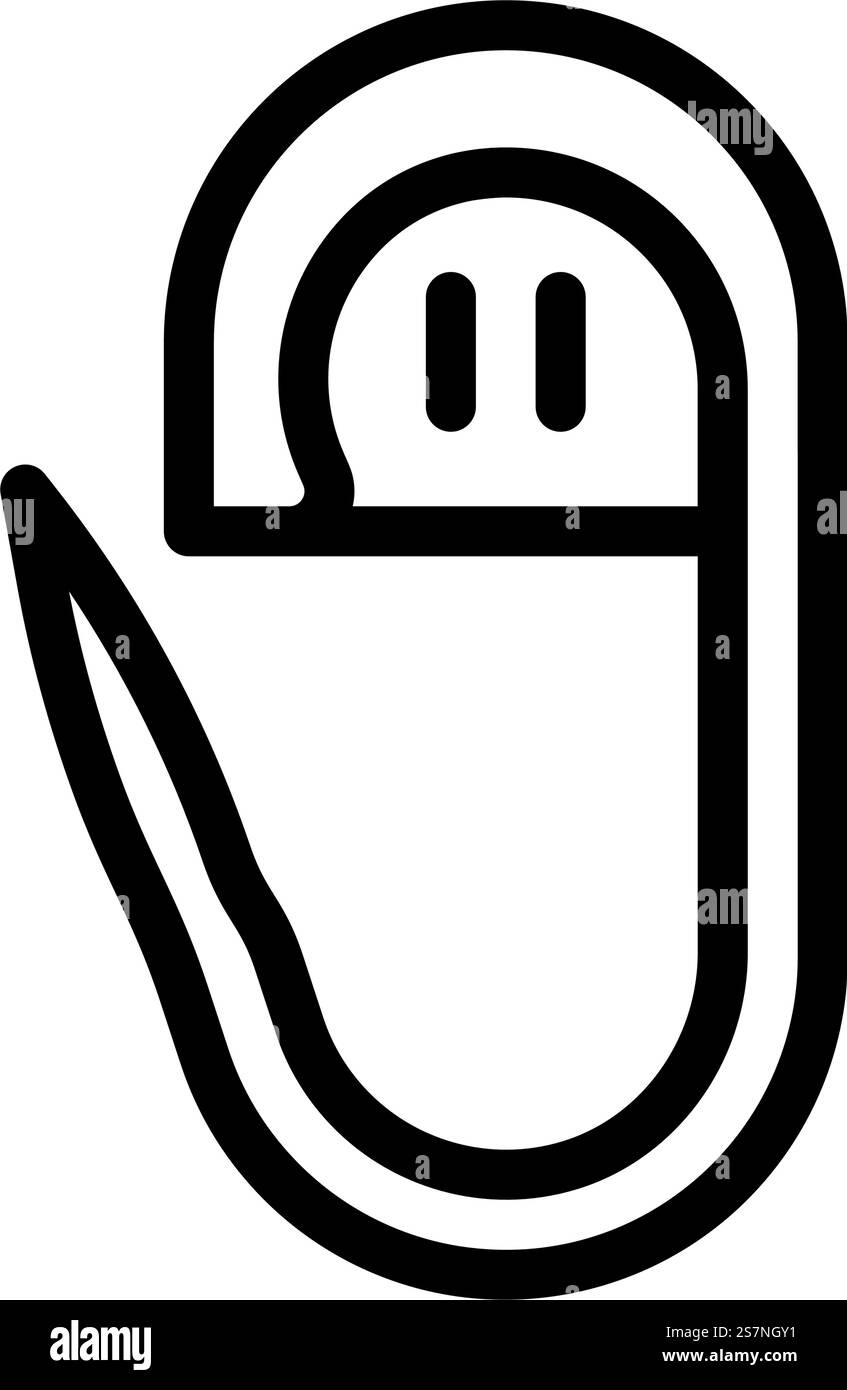 stitch marker knitting wool line icon vector. stitch marker knitting ...