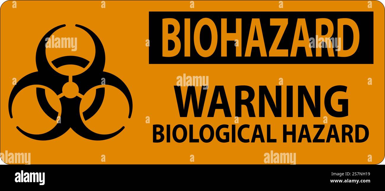 Biohazard Sign Biohazard Caution Biological Hazard Stock Vector Image ...