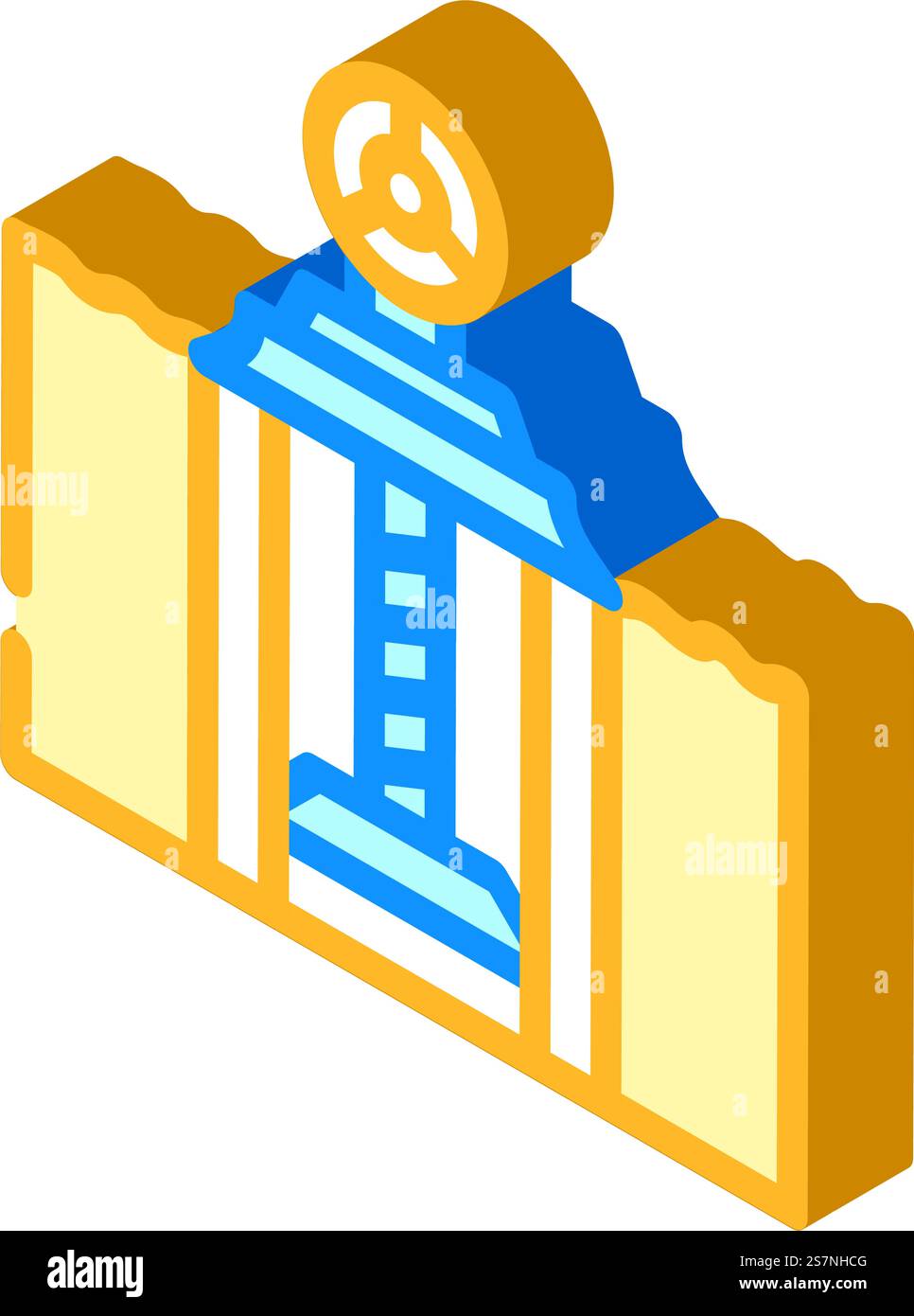 oil well plugging petroleum engineer isometric icon vector. oil well ...