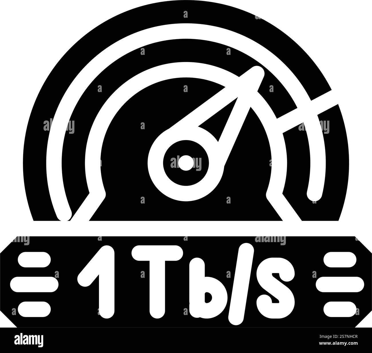 terabyte internet speed future technology glyph icon vector. terabyte ...