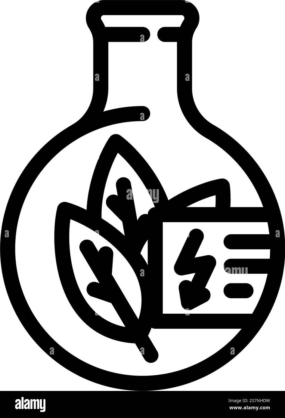 biomass energy environmental line icon vector. biomass energy ...