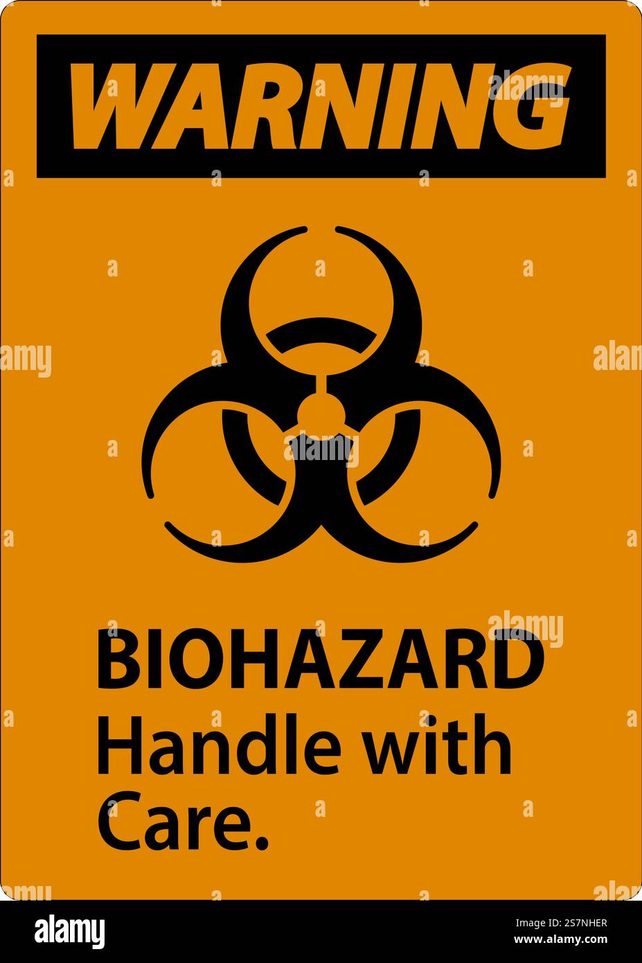 Biohazard Warning Label Biohazard, Handle With Care Stock Vector Image ...