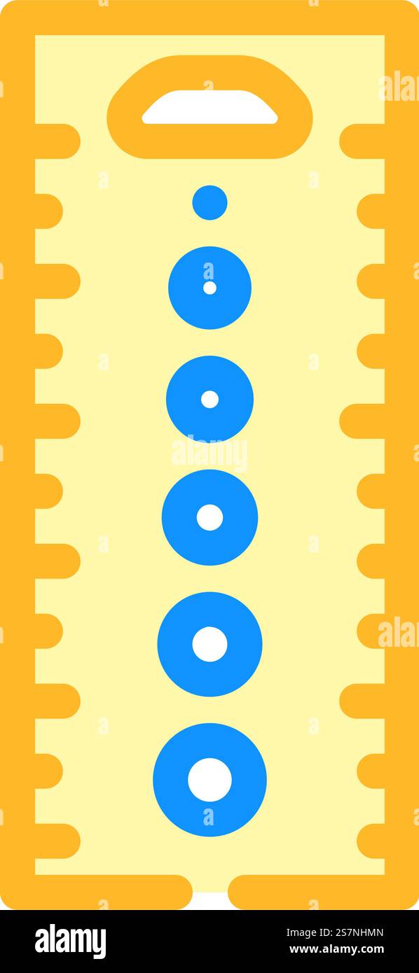 knitting gauge knitting wool color icon vector. knitting gauge knitting ...