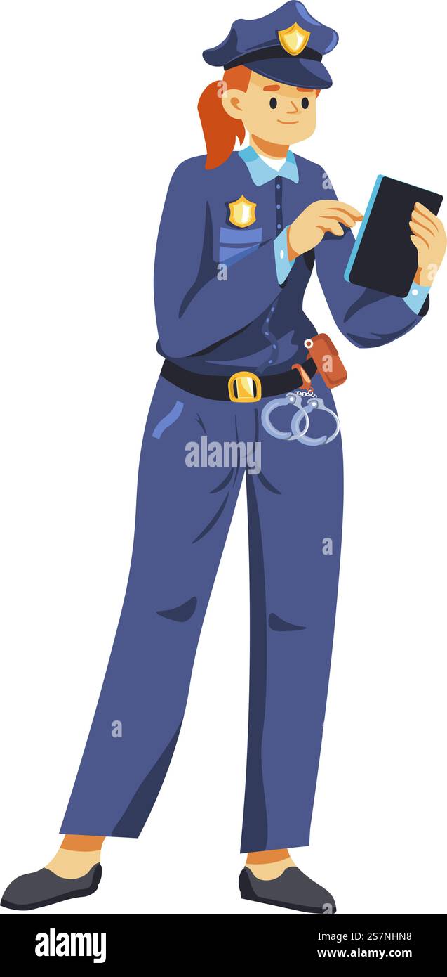 Police Woman Drawing
